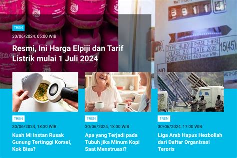 Foto POPULER TREN Harga Elpiji Dan Tarif Listrik 1 Juli 2024 Cara