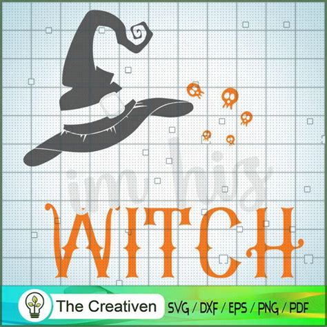 I M His Witch Halloween Witch Hat SVG Halloween Witch SVG Halloween