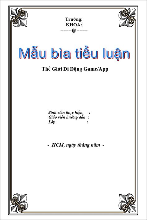 Tải ngay 50 Download mẫu bìa ngang đẹp Dành cho nhiều loại tài liệu