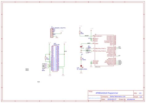 atmega32u4 programmer easyeda open source hardware lab