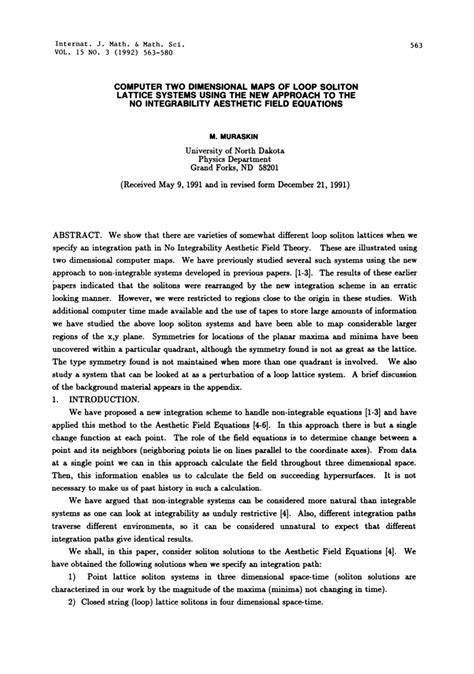pdf computer two dimensional maps of loop soliton lattice systems using the new approach to
