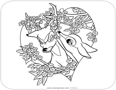 Free Printable Bambi Coloring Pages Disneyclips