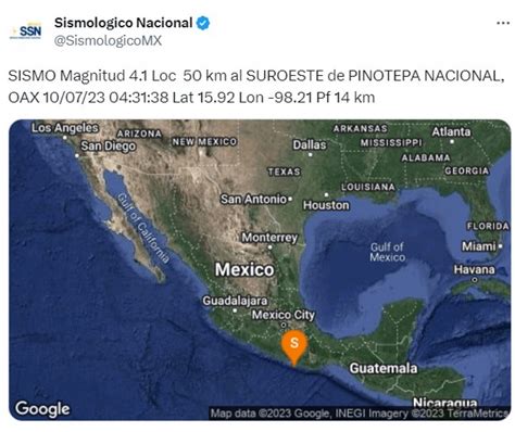 Temblor HOY 10 de julio de cuánto fue el sismo de hoy en México