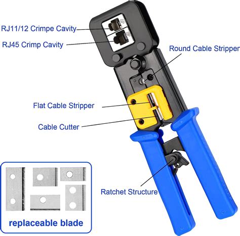 Solsop Rj Crimp Tool Kit Pass Through Cat Cat E Ubuy Maroc