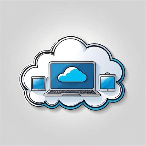 Iconos de computación en la nube Símbolos de tecnología en la nube