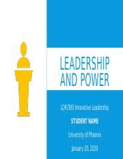 Ldr Week Individual Leadership And Power Pptx Leadership And