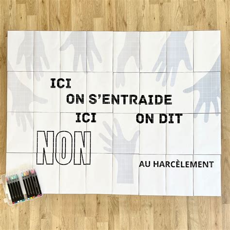 Un coloriage géant contre le harcèlement