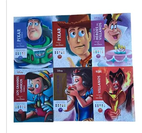 Colorea Y Descubre El Misterio disney 6 Libros Meses sin interés