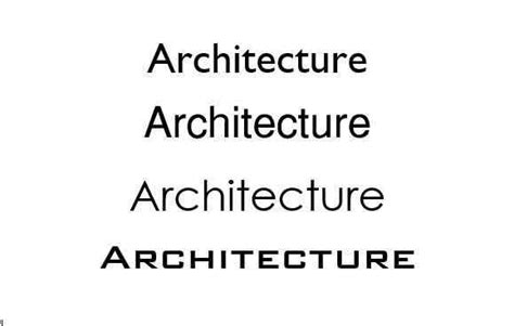 The Words Architecture Are In Black And White