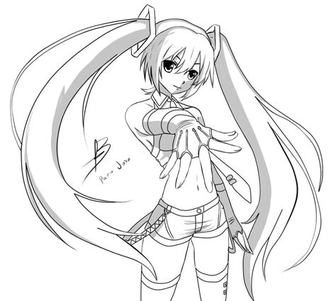 Miku Hatsune Para Pintar Imagui