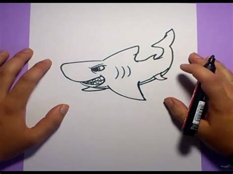 Como Dibujar Un Tiburon Paso A Paso 5 How To Draw A Shark 5 YouTube
