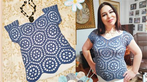 Cómo tejer blusa a crochet Pará TODAS las Tallas YouTube