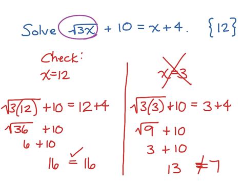 solve square root equations worksheets