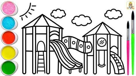 PLAYGROUND DRAWING STEP BY STEP HOW TO DRAW PLAYGROUND YouTube