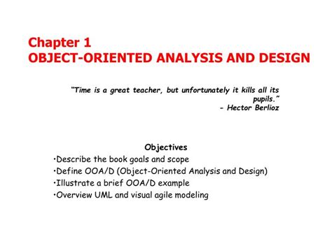 ppt chapter 1 object oriented analysis and design powerpoint presentation id 991632