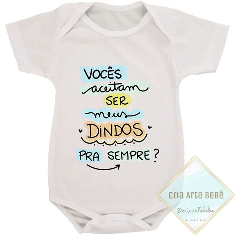 Body Infantil Vocês Aceitam Ser Meus Padrinhos para Sempre Elo7
