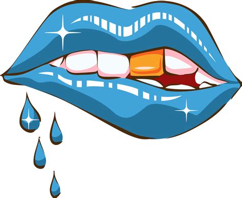 Dripping Lips Png Graphic Clipart Design 20962957 PNG