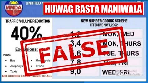 Fact Check Mmda Number Coding Scheme May Youtube