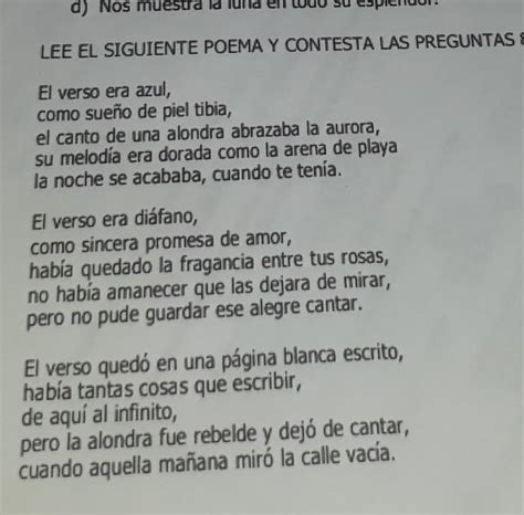 Cuantas Estrofas Y Cuantos Versos Tiene El Poema A Tiene 15 Estrofas Y