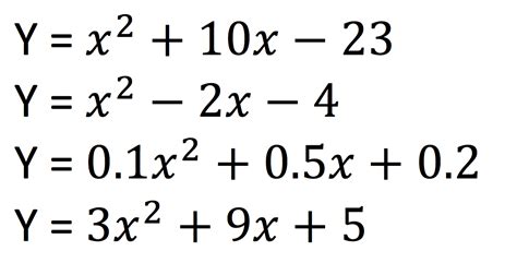 Quadratic Function Encyclopedia Of Functions