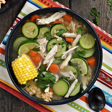 Caldo De Pollo Recipe Mexican Chicken Soup Cooking With Curls