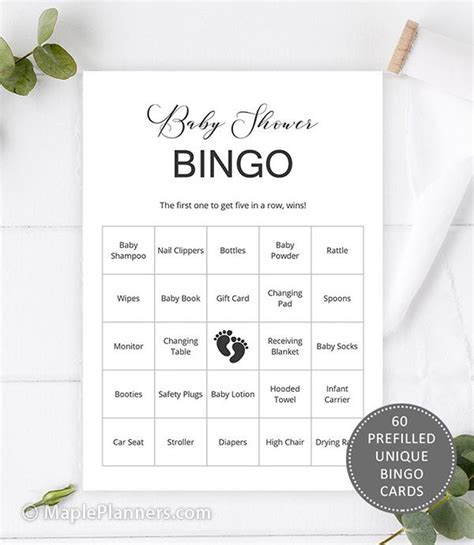 Blank Baby Shower Bingo Cards Printable Free Infoupdate Org