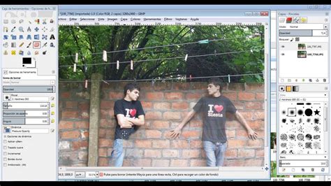 Tutorial GIMP como hacer clones clonar facil español YouTube