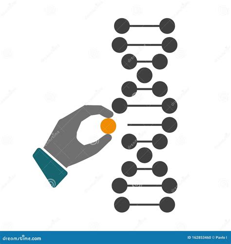 Genetic Engineering Icon DNA Sign Gene Editing Method â Vector
