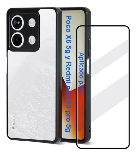 Funda Para Redmi Note Pro G Phone Case Mica Glass Meses Sin Inter S