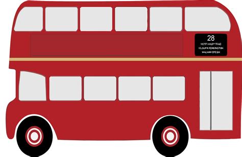 London Double Decker Bus Cartoon PNG Clipart Bus Bus Stop Clip Art