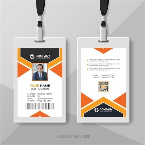 Premium Vector Modern And Creative Corporate Company Employee Id Card