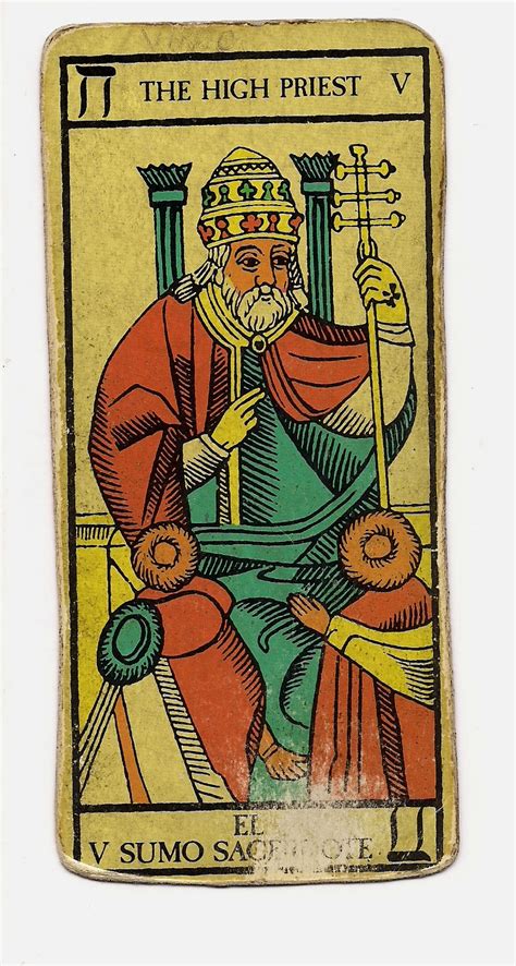EL TAROT DE FERNANDO SERRANO EL SUMO SACERDOTE