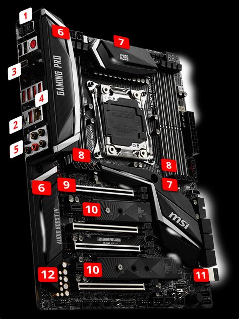 Mainboard MSI X299 GAMING PRO CARBON AC