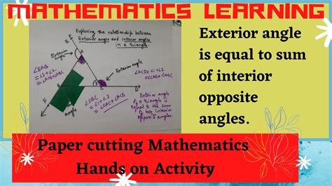 Interior And Exterior Angles Of A Triangle Lesson Plan Cabinets Matttroy