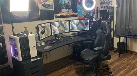 MY 2020 DUAL PC GAMING SETUP ROOM TOUR YOUTUBE AND STREAM SETUP