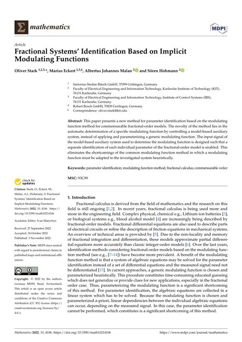 pdf fractional systems identification based on implicit modulating functions