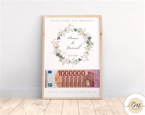 Geldgeschenk Hochzeit Eure Erste Million Deine Erste Million
