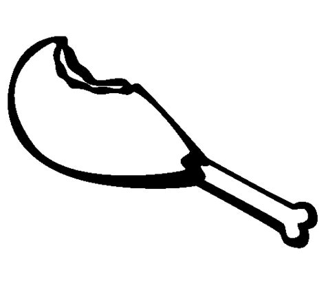 Desenho De Coxas De Frango Para Colorir Colorir