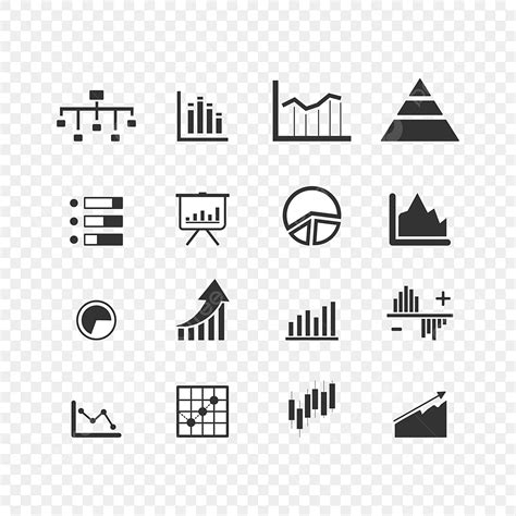 Graph Diagram Vector Hd PNG Images Diagram And Graphs Icons Set On