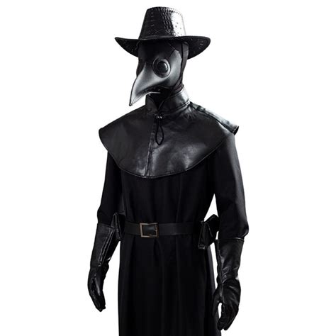 Plague Doctor Cosplay Long Robe Cape Outfits Steampunk Plague Etsy