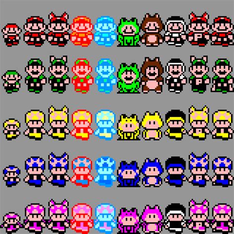 Modern Smb3 Screen Facing Sprites Pixel Art Maker Images And Photos