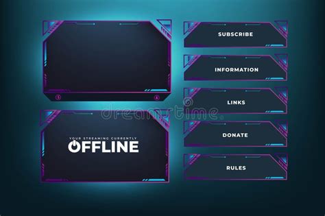 Digital Online Gaming Overlay Design With Modern Abstract Shapes And