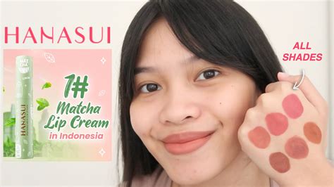 HANASUI MATTEDORABLE LIP CREAM MATCHA LATTE EDITION REVIEW SWATCHES