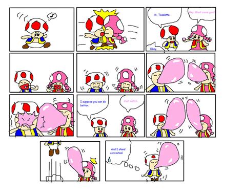 Toad And Toadette Bubble Gum Comic By Sergi1995 On Deviantart