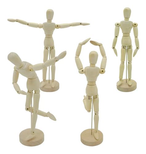 Boneco Articulado Madeira 10 Articulacoes Modelo Pose Mebuscar Brasil