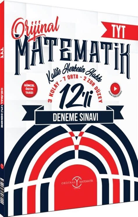 Orijinal Yay Nlar Tyt Matematik Li Deneme S Nav Kitap Ler Ler