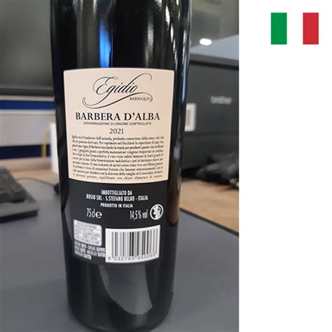 Boschi Dei Signori Barbera Dalba Doc Egidio Cl Vol