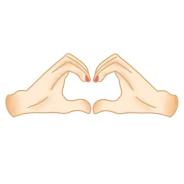 Hand Gesture Illustration Heart Gestures Hand Gesture Illustration
