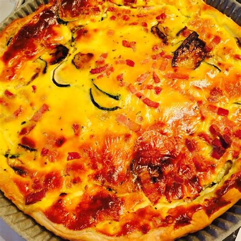 Tarte à la courgette et aux lardons express thecrazyoven recettes de