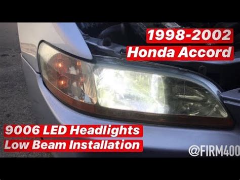 Honda Accord Led Headlight Bulb Installation Upgrade